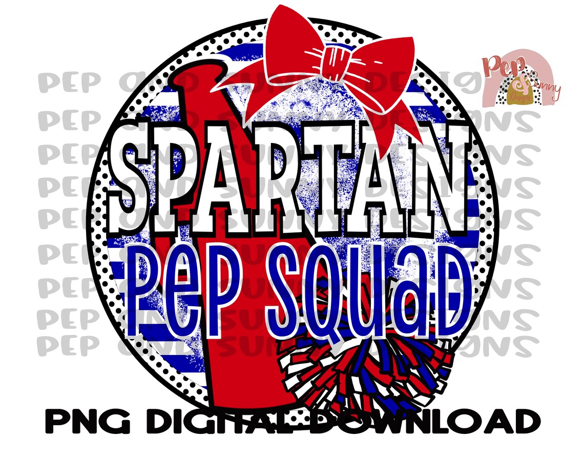 Spartan Pep Squad | Cheer Team Design | Dance Team Design | Megaphone ...