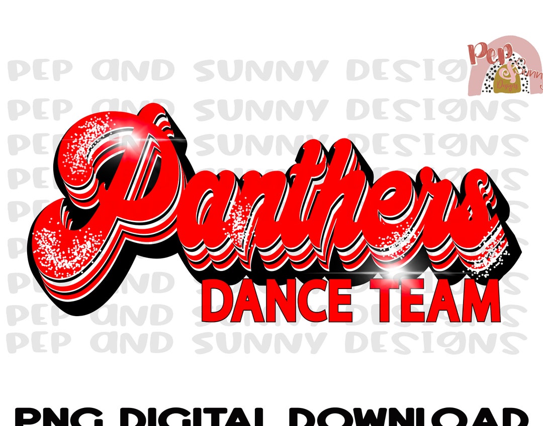 Panthers Dance Team | Cheer Team Design | Dance Team Design | Retro ...