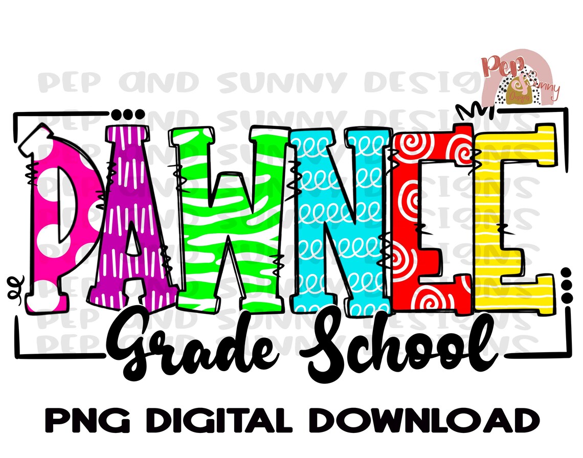 Elementary School Design | Custom | Doodle Design | PNG Digital ...