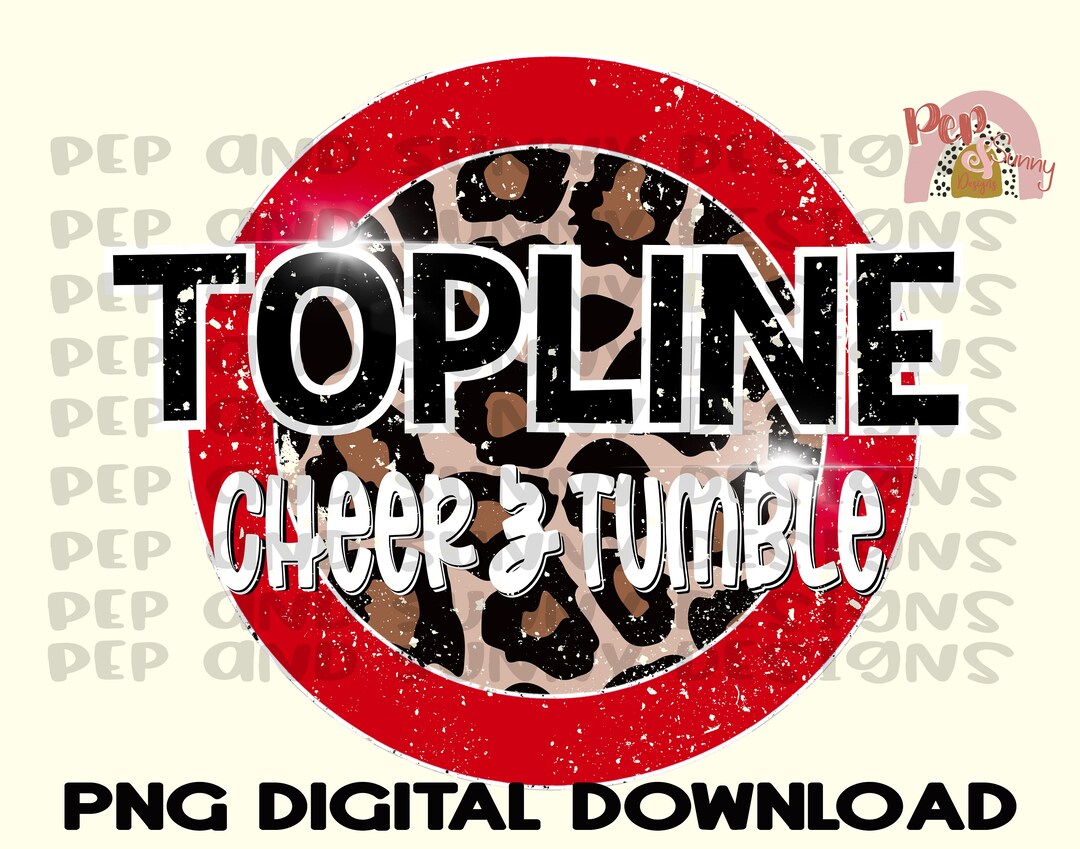 Custom Cheer | Custom Tumble | Leopard | Distressed | PNG Digital ...