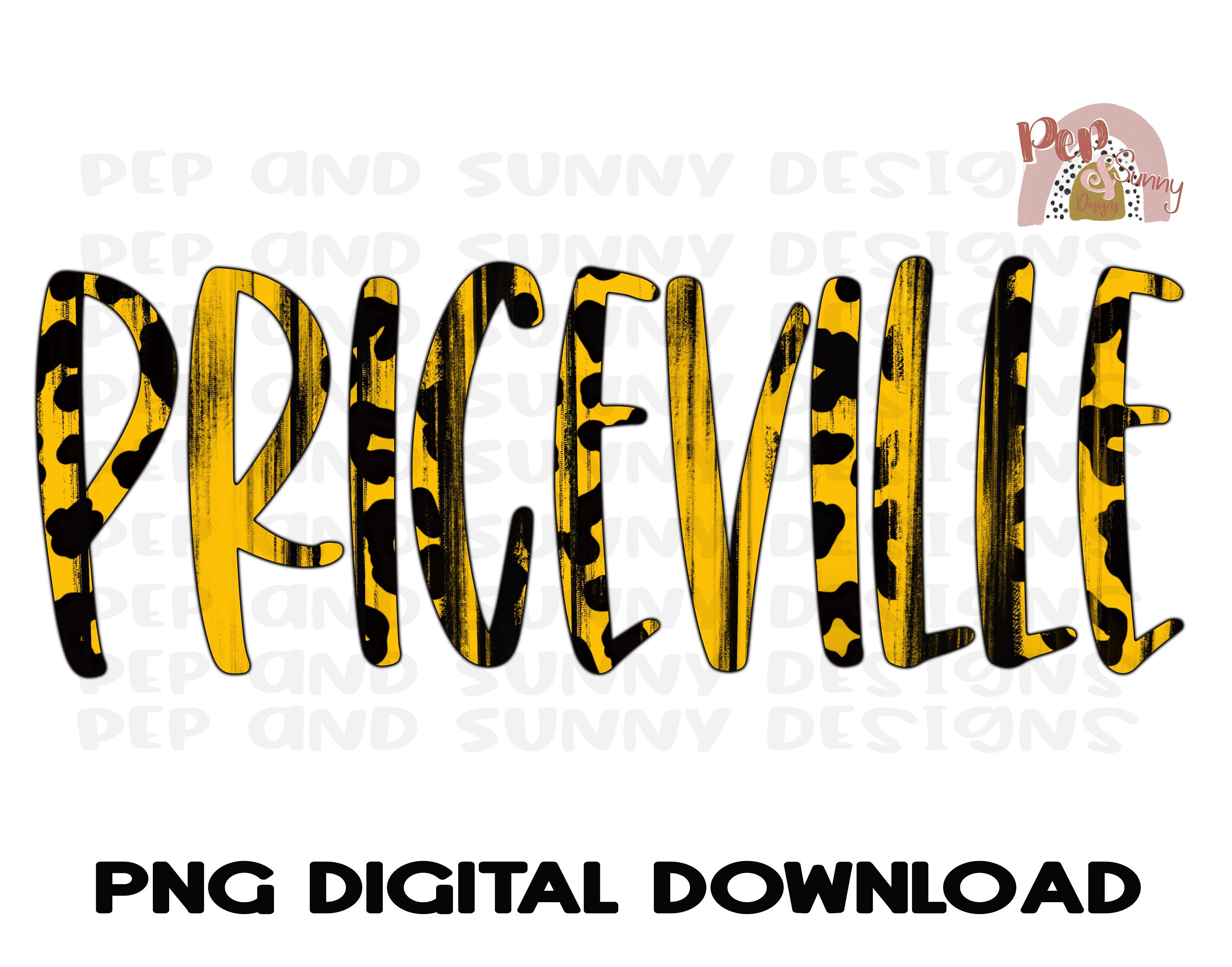 PRICEVILLE Team School Colors PNG Digital Download | Etsy