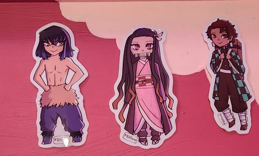 Demon Slayer Vinyl Stickers - Etsy