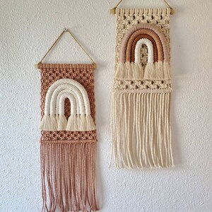 Bold Boho Mini Rainbow Banner Macrame Rainbow Boho Decor Kid's Room ...