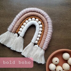 Boho Rainbows Individual Mini Rainbows Boho Baby Wood Bead Rainbows ...