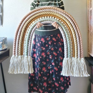 Giant Wildflower Boho Rainbow Extra Large Macrame Rainbow Neutral Earth ...