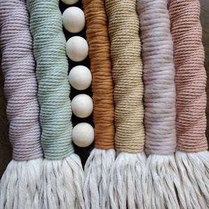 Giant Wildflower Boho Rainbow Extra Large Macrame Rainbow Neutral Earth ...