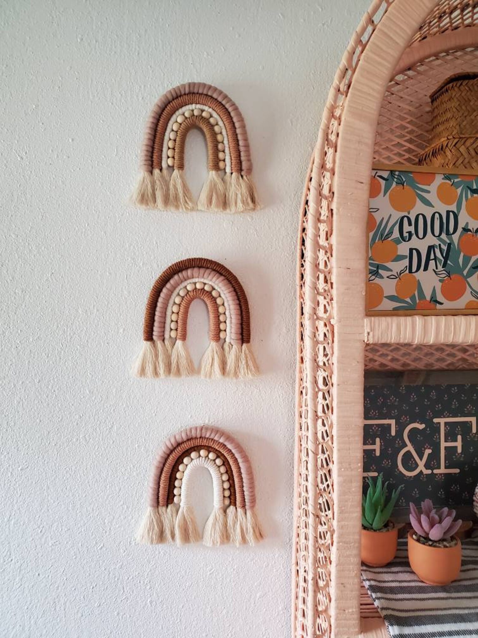 Boho Rainbows Individual Mini Rainbows Boho Baby Wood Bead - Etsy