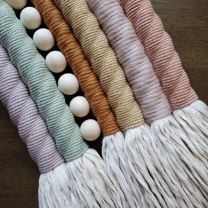 Giant Wildflower Boho Rainbow Extra Large Macrame Rainbow Neutral Earth ...