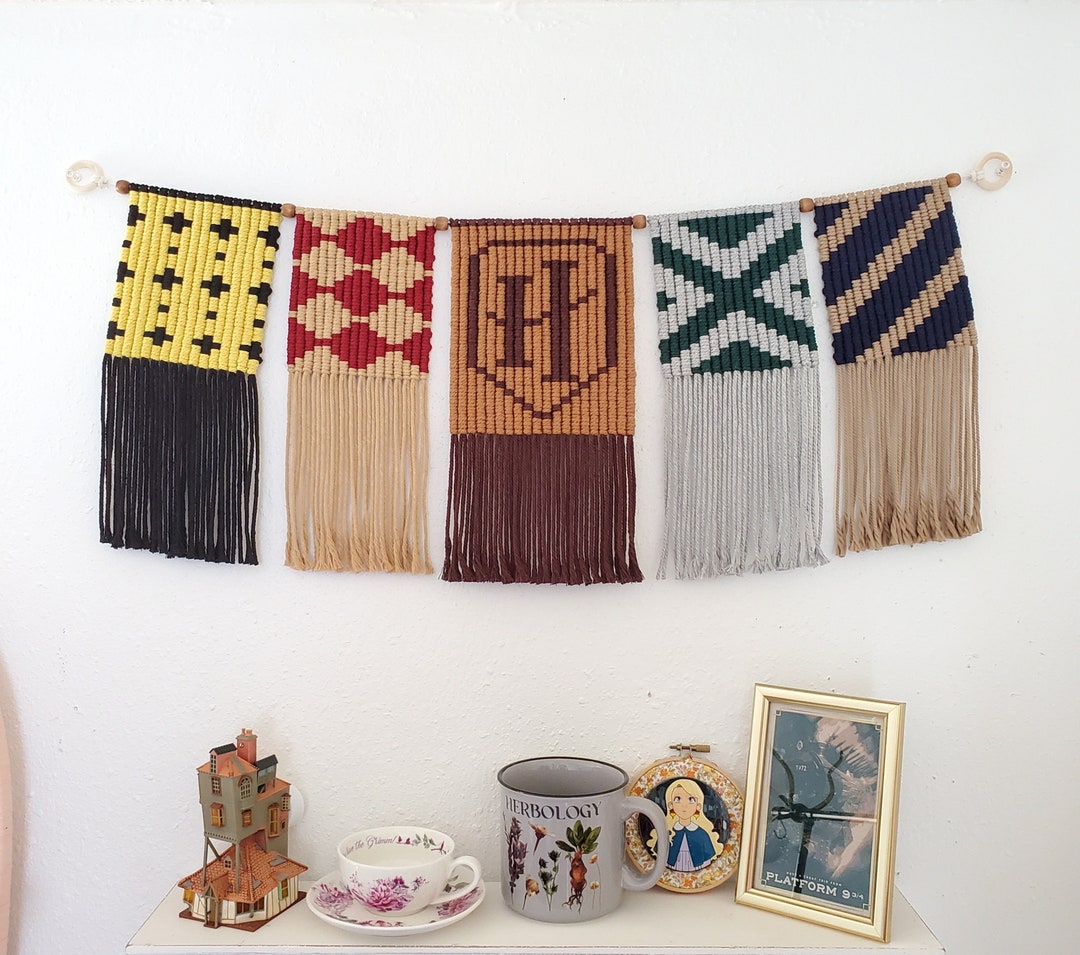 Wizard School Macrame Garland School of Magic Decor School - Etsy