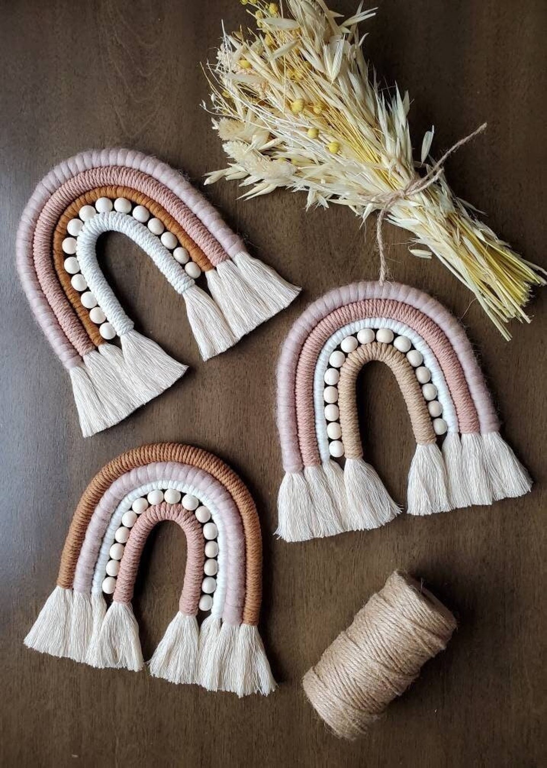 Boho Rainbows Individual Mini Rainbows Boho Baby Wood Bead - Etsy