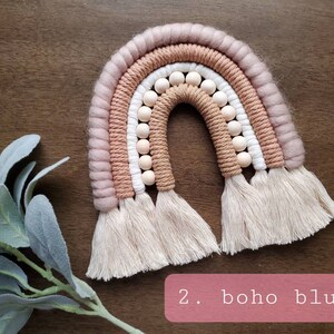 Boho Rainbows Individual Mini Rainbows Boho Baby Wood Bead Rainbows ...