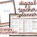 Digital Teacher Planner (UNDATED) Neutral Stars - Etsy