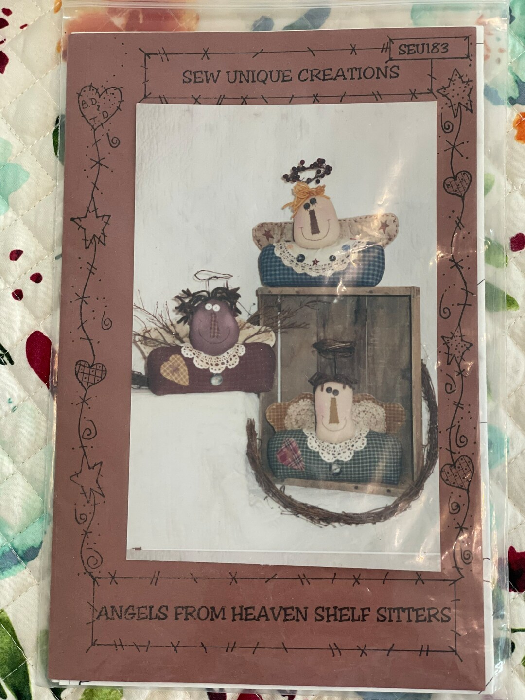 Sew Unique Creations Angel Shelf Sitters Primitive Pattern - Etsy