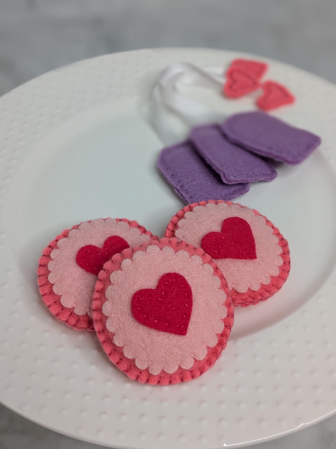 Felt Tea Party Set, Play Food Cookies, Montessori Toy - Etsy