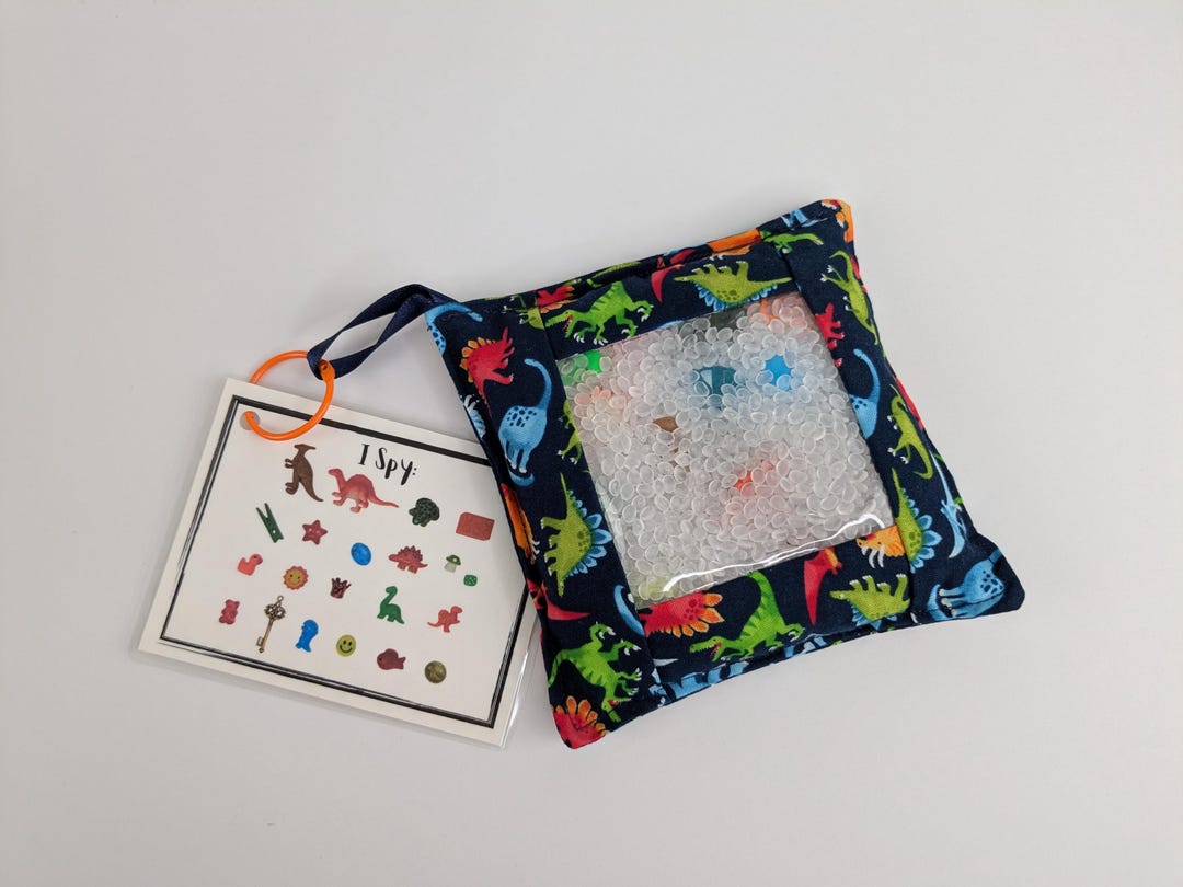 Dinosaur I Spy Bag | Travel Seek and Find Sensory Toy - Etsy