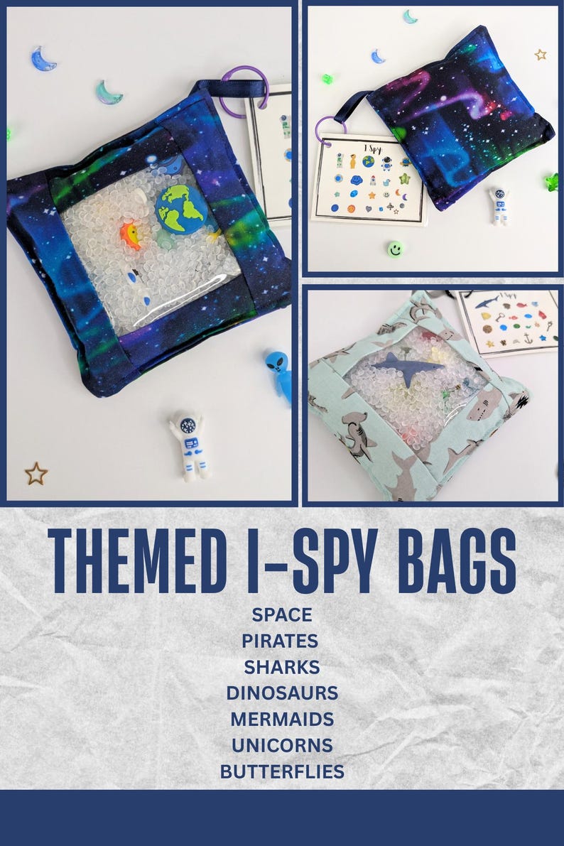 Dinosaur I Spy Bag | Travel Seek and Find Sensory Toy - Etsy