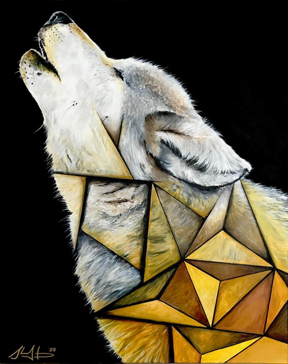 Wolf Geometric Metamorphosis, Pop Art Print - by Shane Anderson — Shane ...