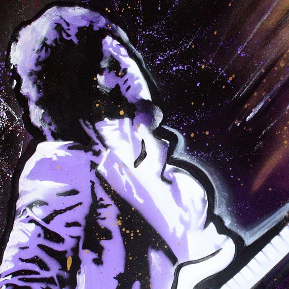 Music Legend Prince Spray Paint Graffiti Art Print - by Shane Anderson ...