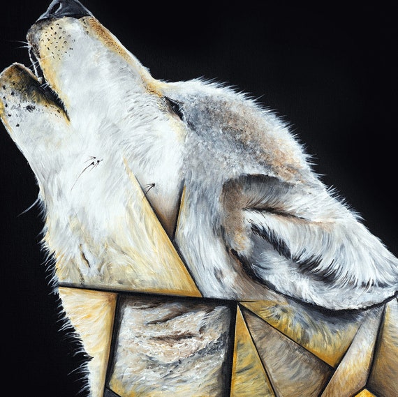 Wolf Geometric Metamorphosis, Pop Art Print - by Shane Anderson — Shane ...