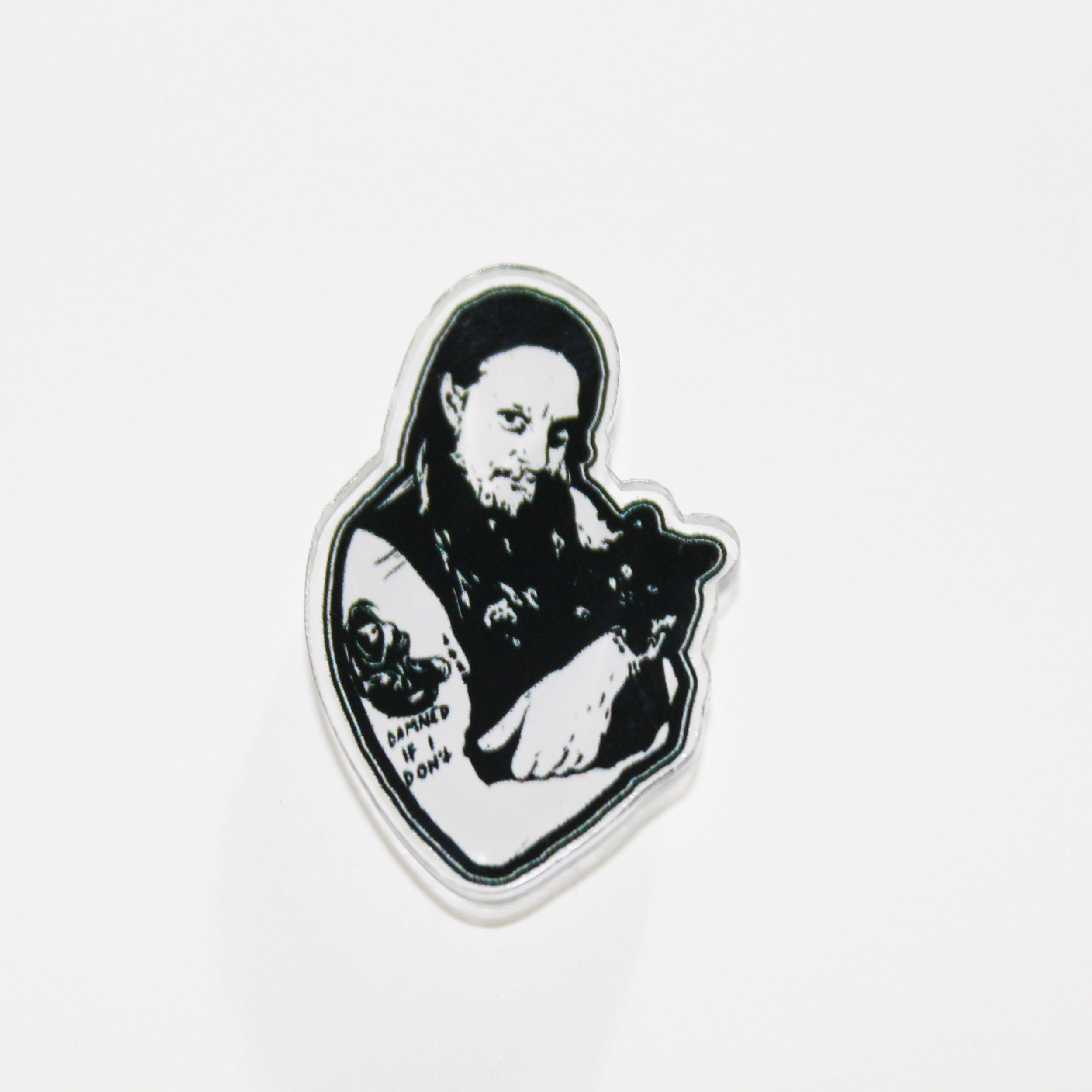 Fenriz From Darkthrone With His Cat Pin - Etsy UK