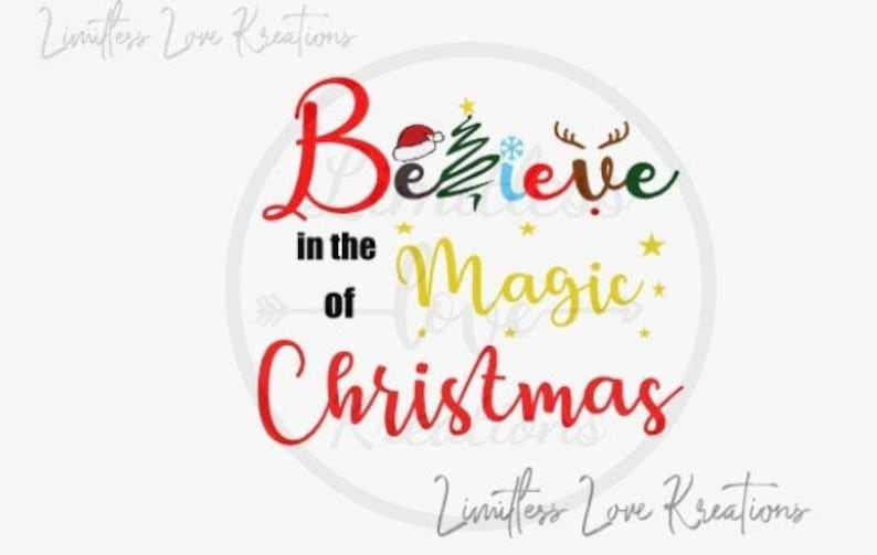 Believe Christmas SVG Believe Svg-believe Cut Files Svg | Etsy