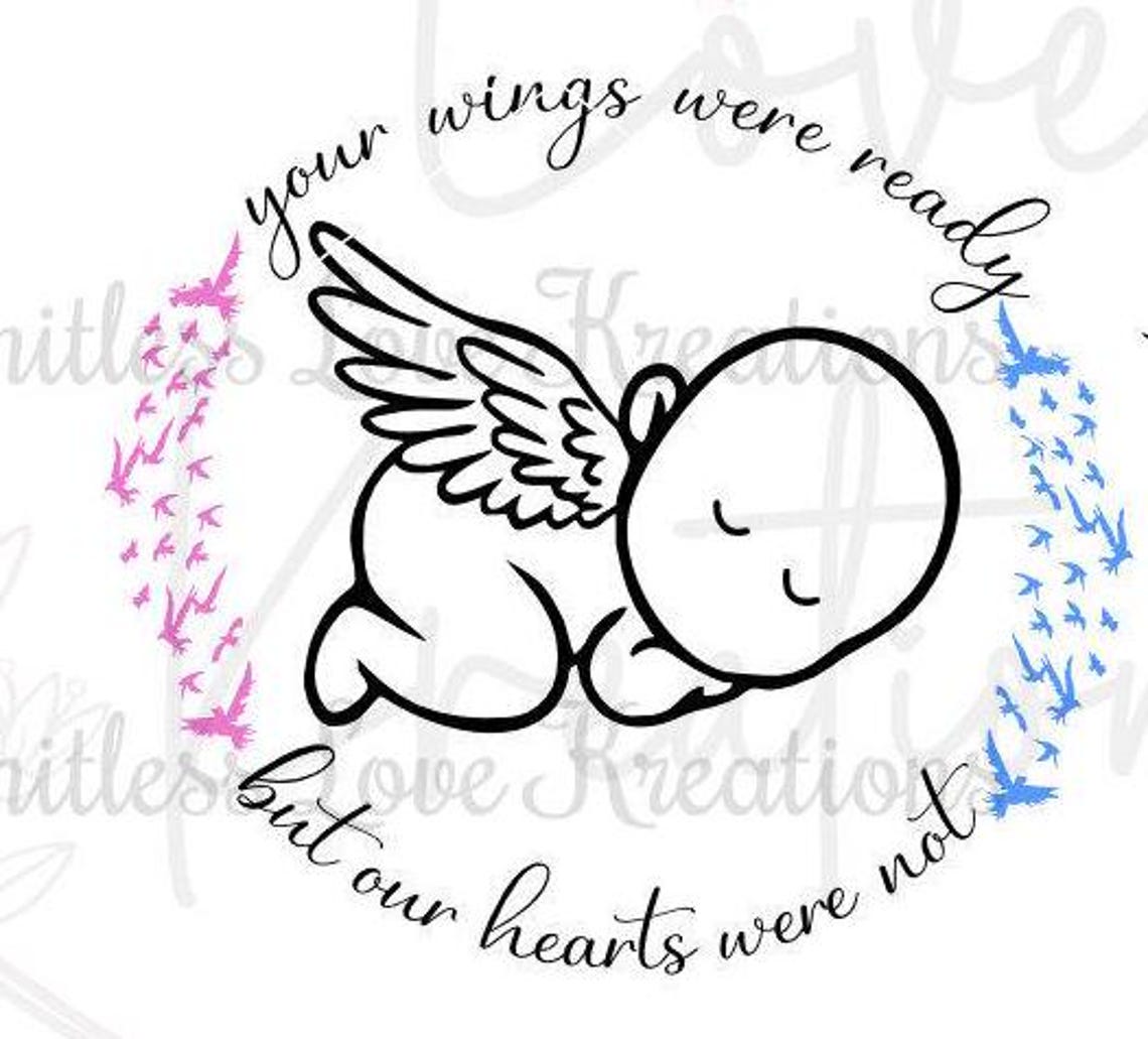 Miscarriage Svg-baby and Infant Loss Svg-baby Loss Memorial Svg-angel ...