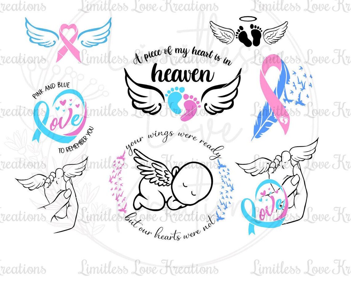Miscarriage Svg-baby and Infant Loss Svg-baby Loss Memorial Svg-angel ...