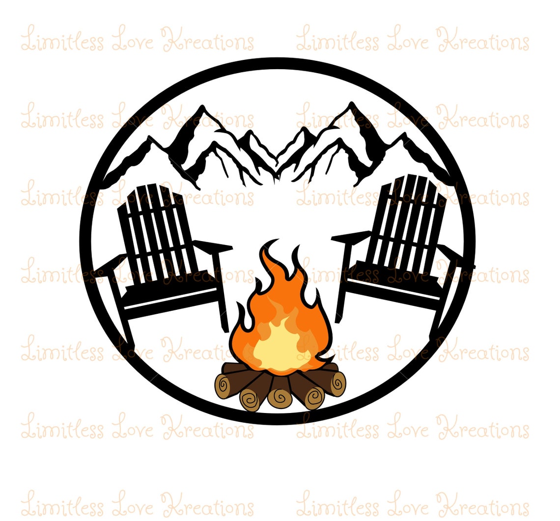 Campfire Svg-campfire View Svg-camping Svg-summer Svg-camping Summer ...