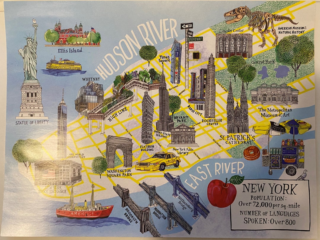 Completed and Framed Puzzle Art - New York City - Etsy