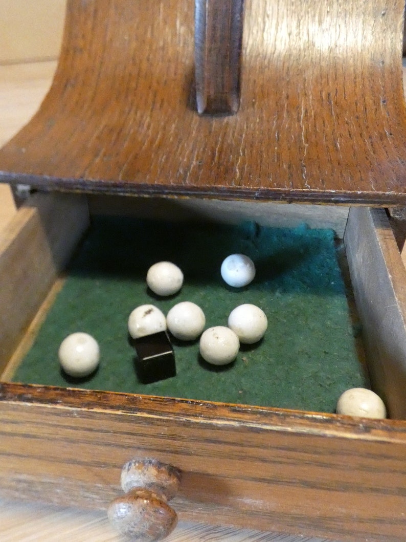 Masonic Ballot Box Late 1800 Incl. 8 Handmade Marbles. RARE - Etsy