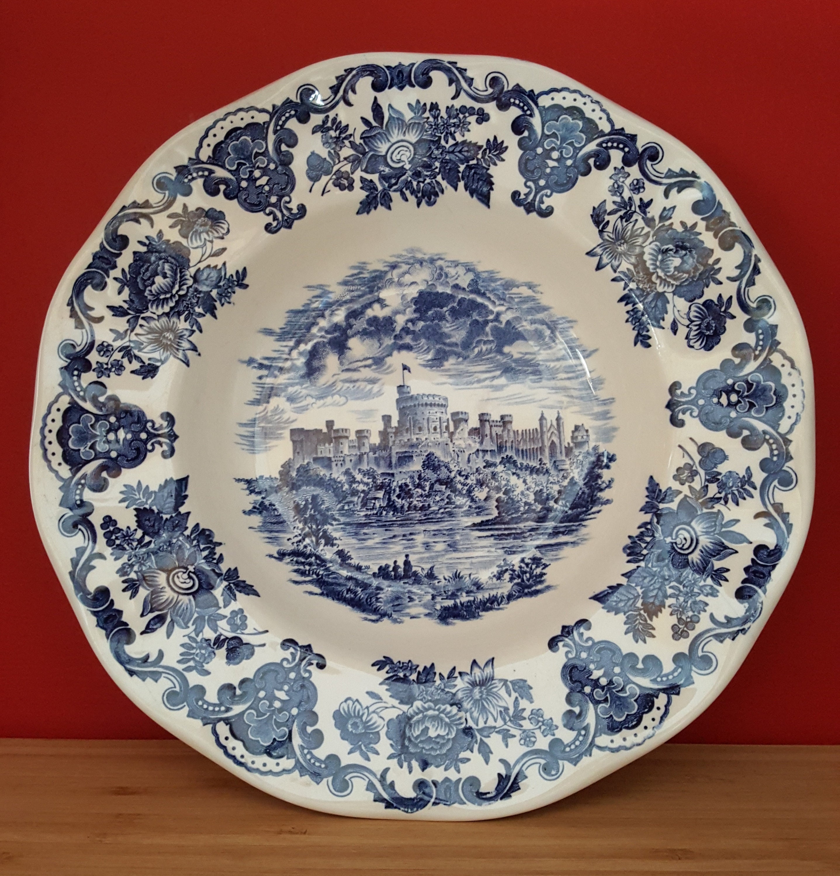 Dining & Serving Plates Wedgwood England,blue transferware Dinner Plate ...