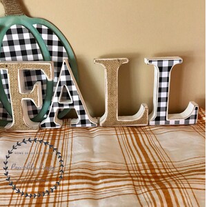 Wood Pumpkin Monogram Sign Vine Monogram 3 Letter Monogram - Etsy