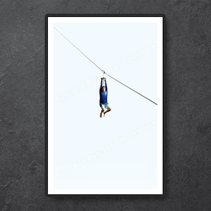 Hang in There - I Think You Should Leave Zipline Scene Poster Funny ...