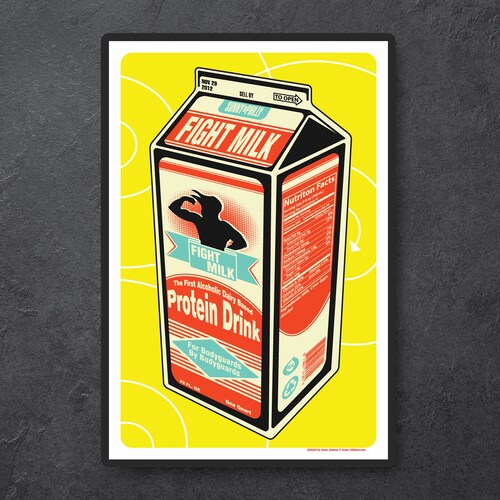 Fight Milk Poster // It's Always Sunny in Philadelphia // - Etsy
