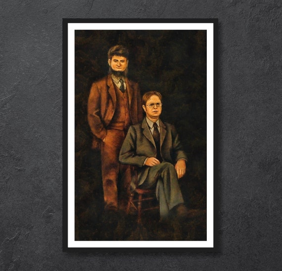 Dwight Schrute Painting Poster // the Office // Mose Beet Farm | Etsy
