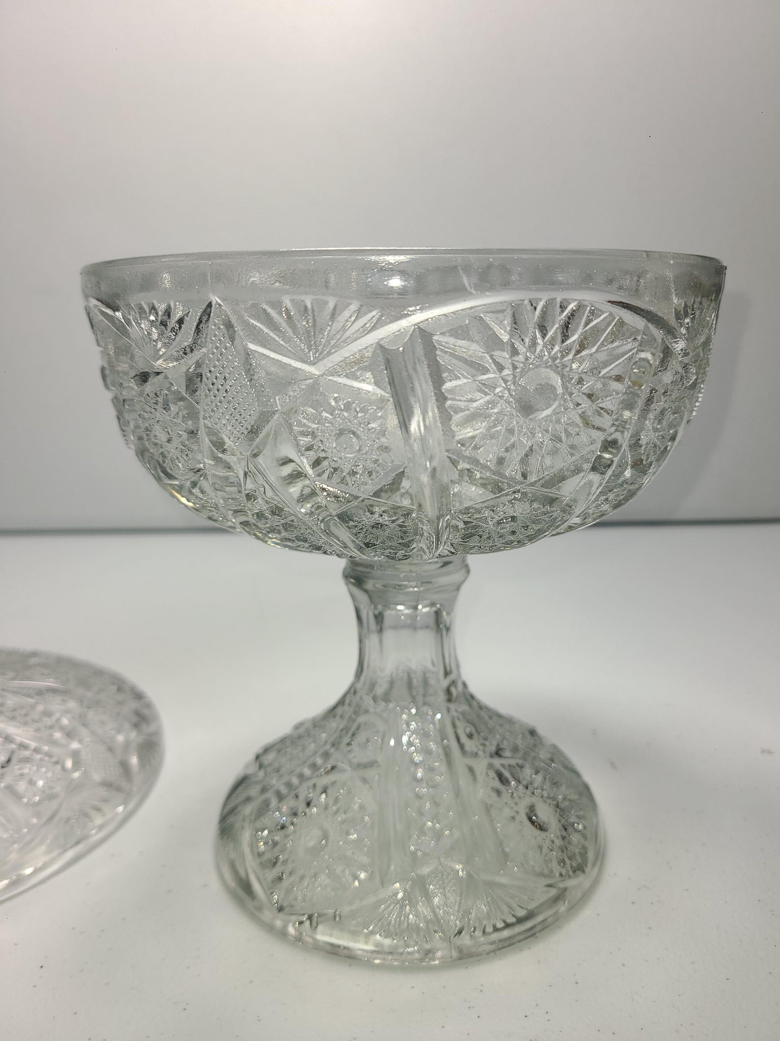 1950's Glass Candy Compote With Lid - Etsy