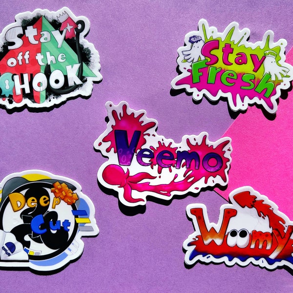 Splatoon Deep Cut Sticker - Etsy