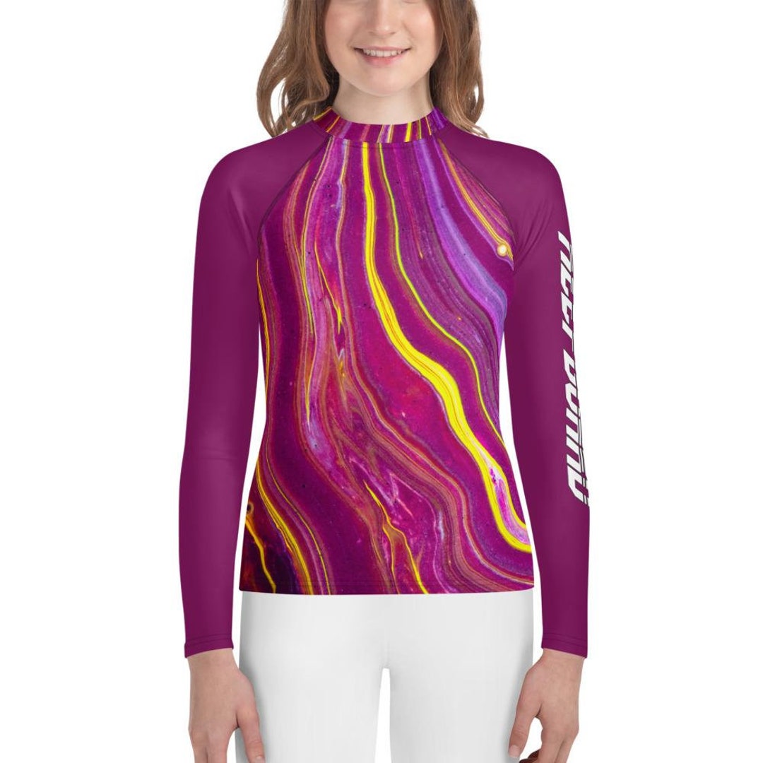 Rashguard Youth BJJ Rash Guard Purple Paint Splash - Etsy