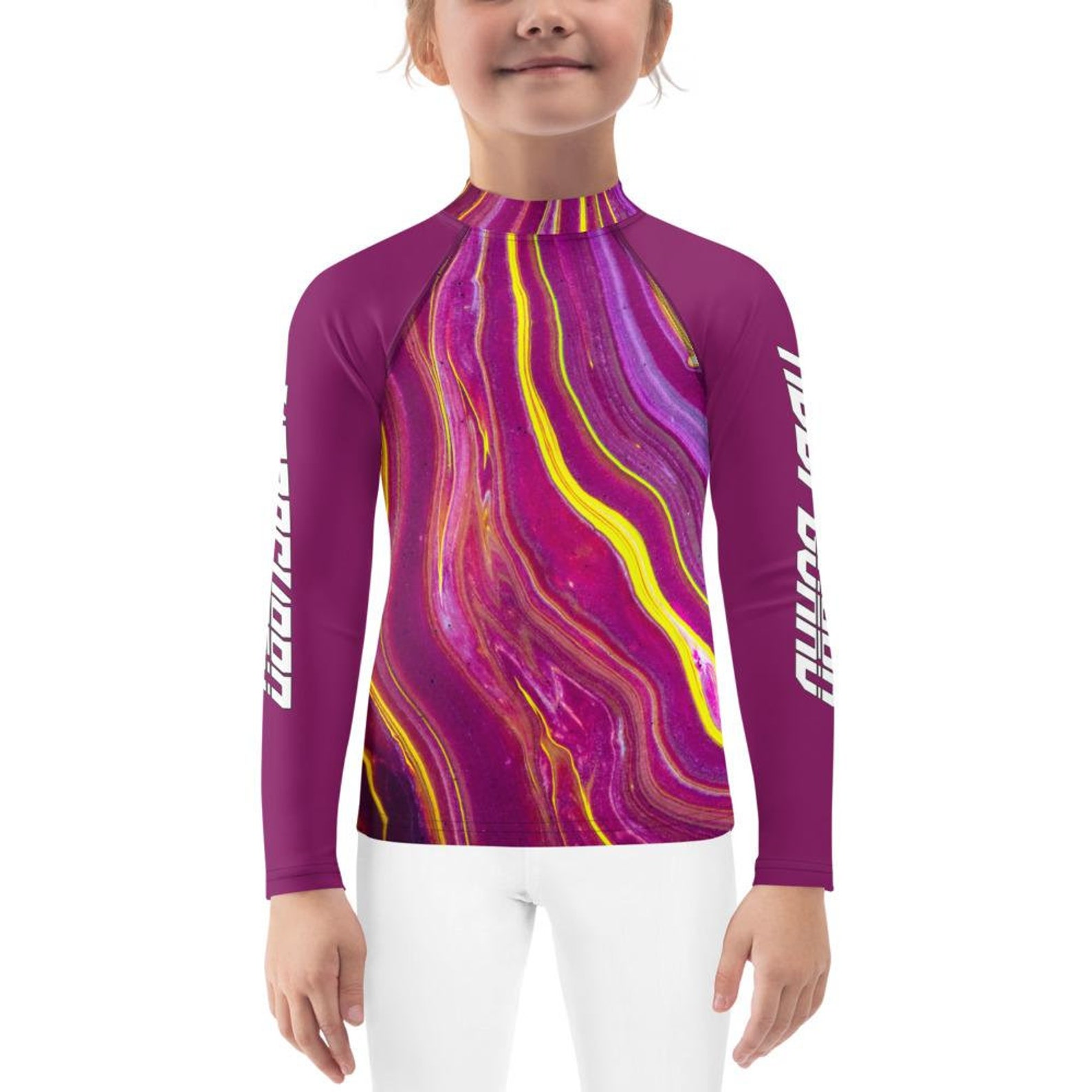 Rashguard Youth BJJ Rash Guard Purple Paint Splash - Etsy
