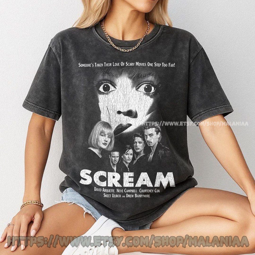 Scream Movie Comfort Colors Shirt, Scream Movie Vintage Horror Movie ...