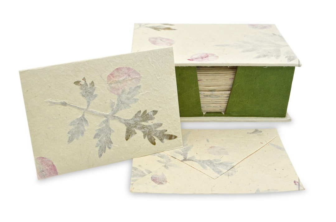 Nepali Cherish Greeting Card & Envelope Box Set With Handmade Lokta ...