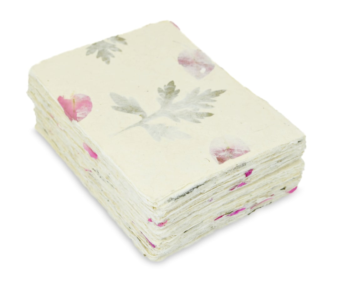 5x7 Inch Handmade Lokta Card Stock Paper With Deckle Edge. Tree-free ...