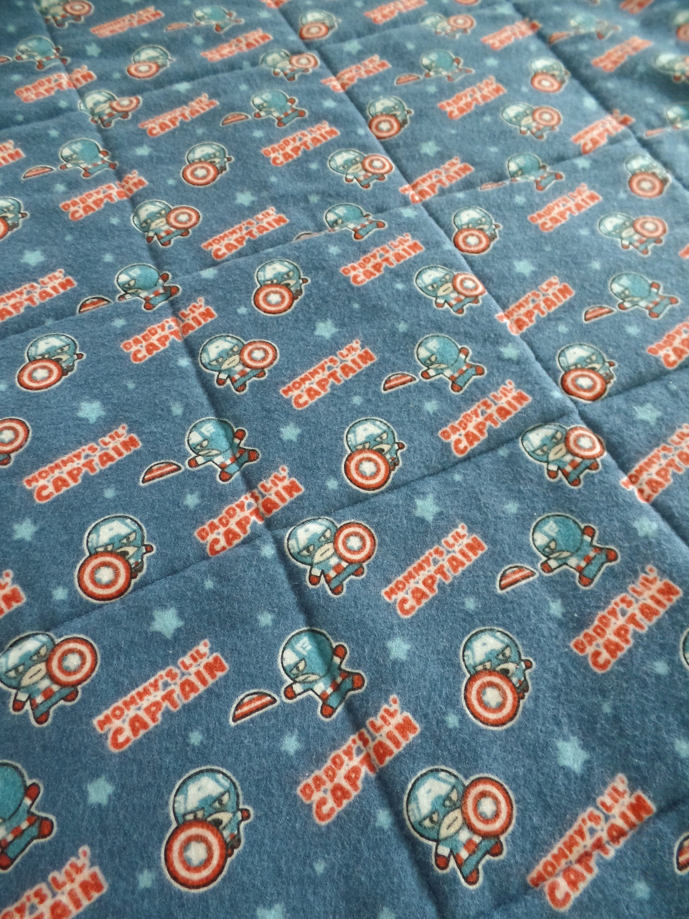 Captain America Flannel Baby Quilt / Avengers Assemble Baby Boy Quilt ...
