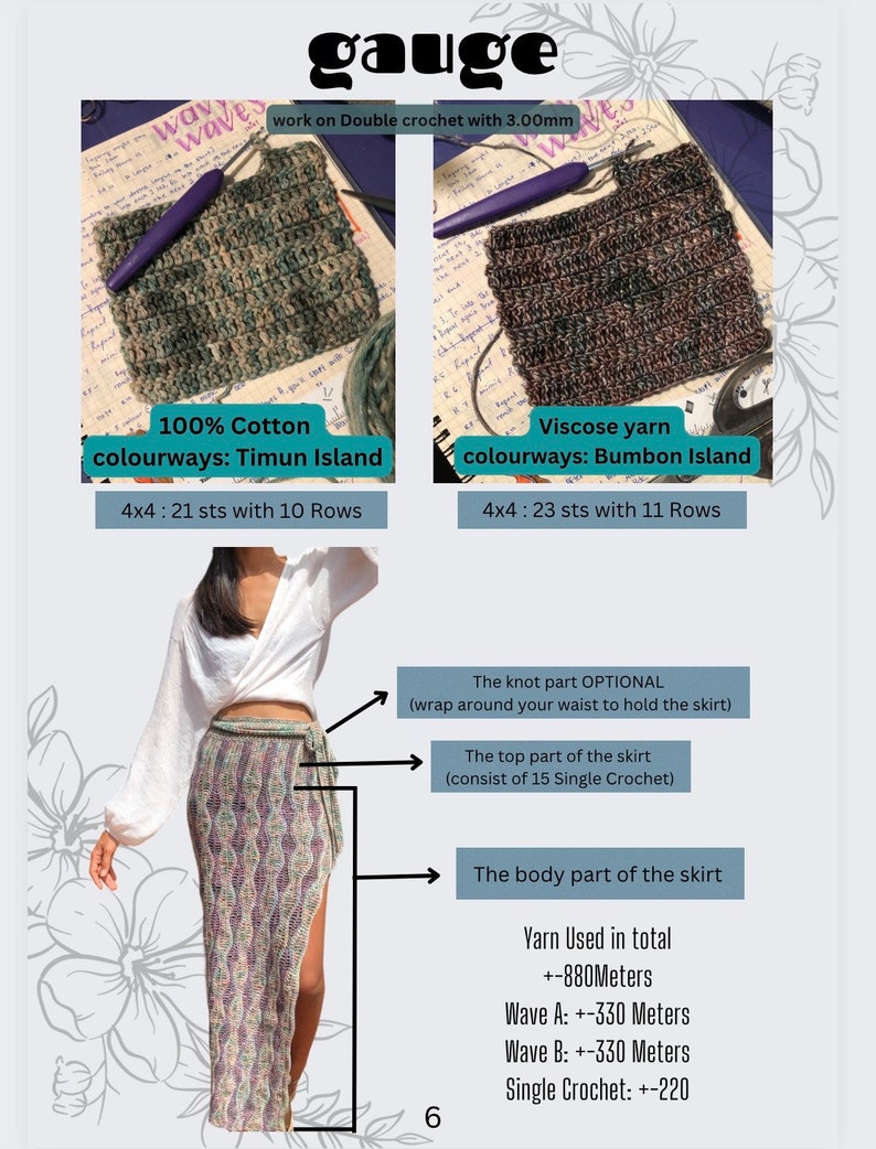 Wavy Waves Skirt crochet Pattern - Etsy