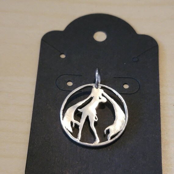 Silver Quarter Based on Anime Coin Pendant Necklace - Etsy