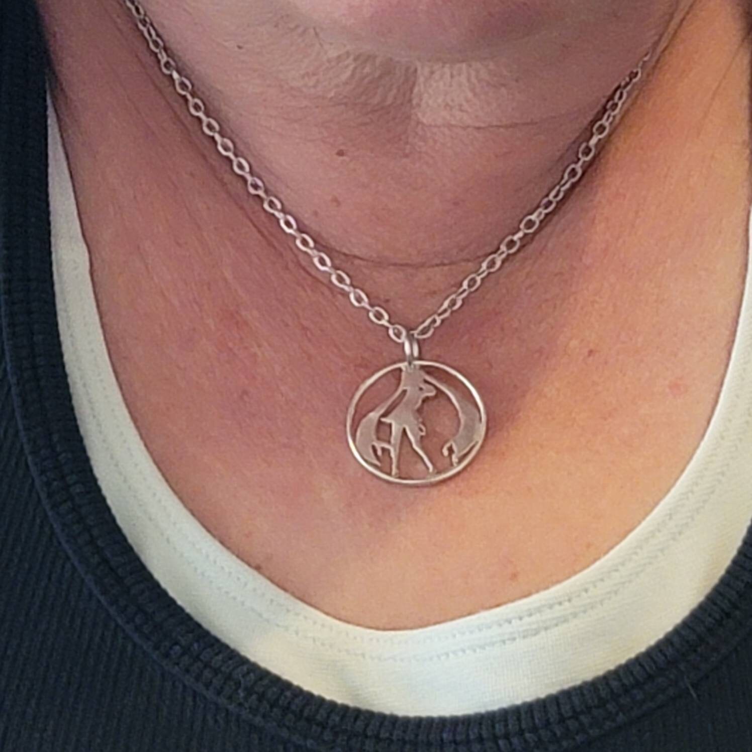 Silver Quarter Based on Anime Coin Pendant Necklace - Etsy