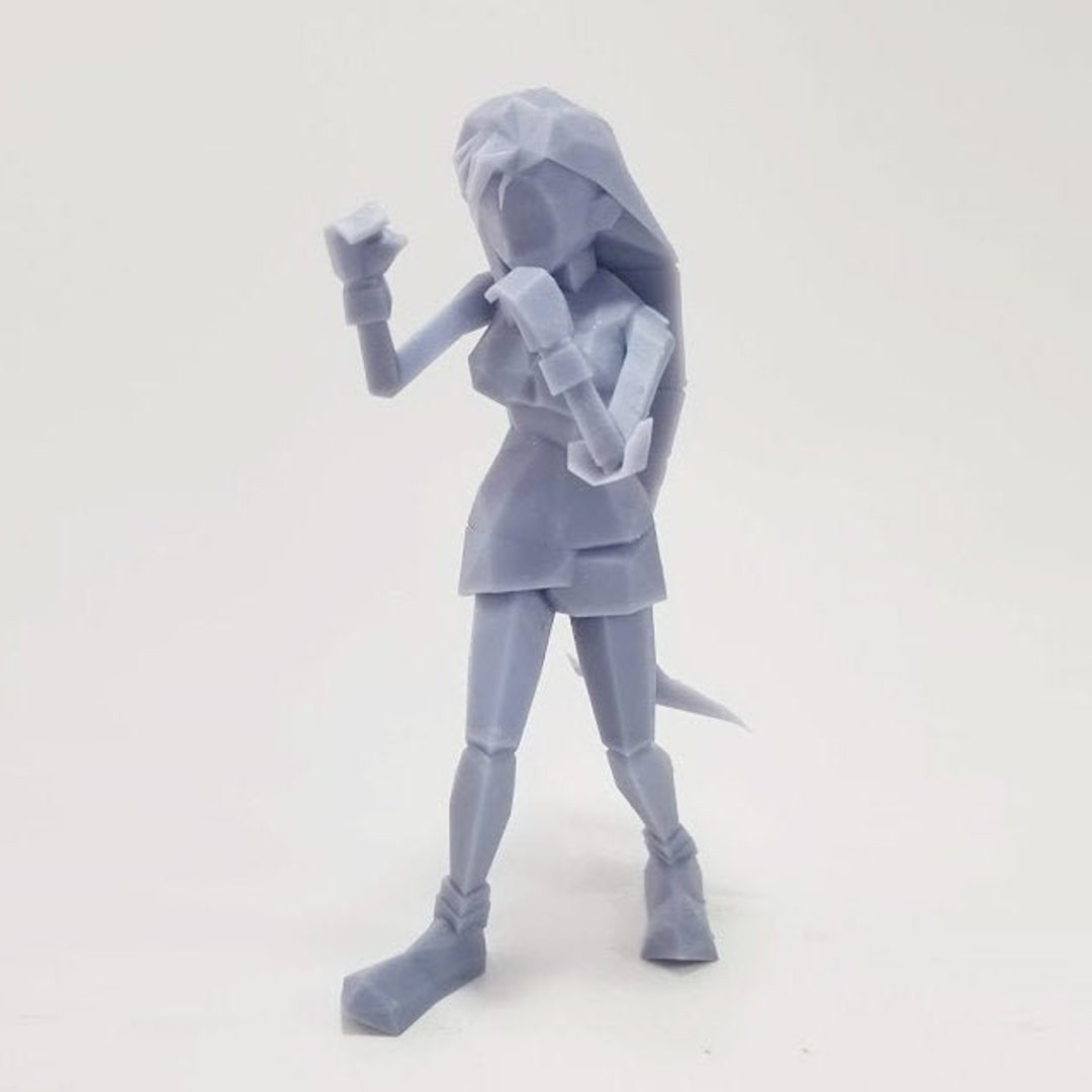 FFVII Low Poly Tifa Lockheart 3D Print - Etsy Portugal