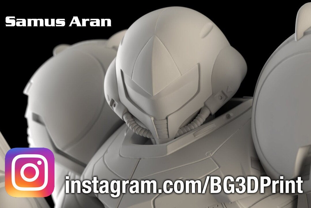 Samus Aran Figurine Metroid 3D Print | Etsy