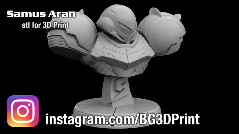Samus Aran Bust for 3D Printing 3D Print Model - Etsy