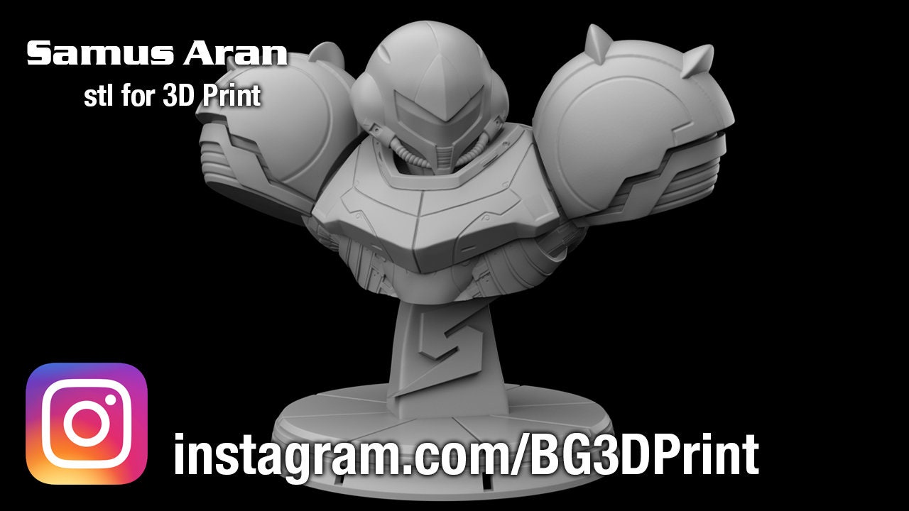 Samus Aran Bust for 3D Printing 3D Print Model - Etsy